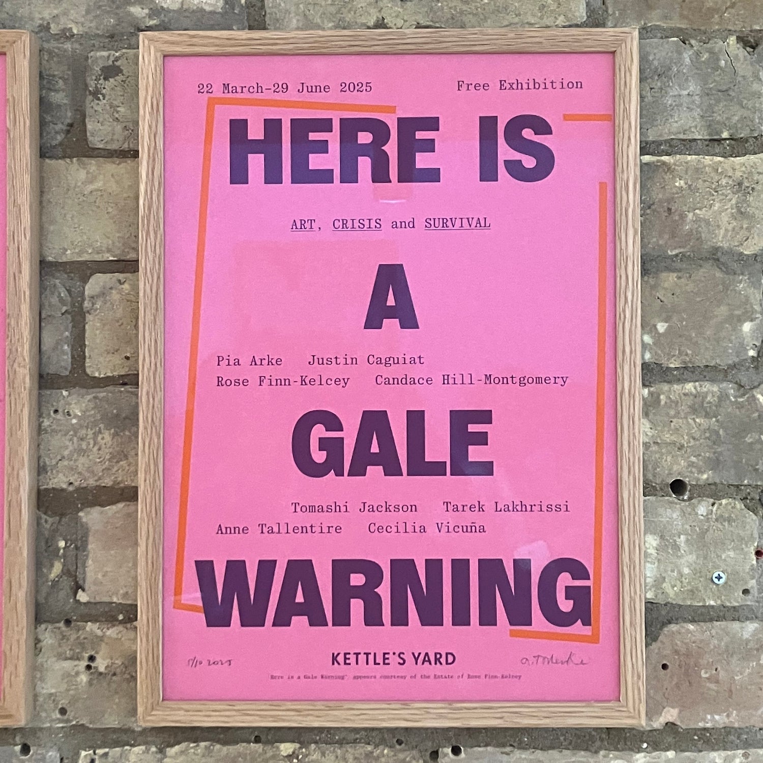 Here is a Gale Warning Artist Poster Editions – Kettle's Yard Shop